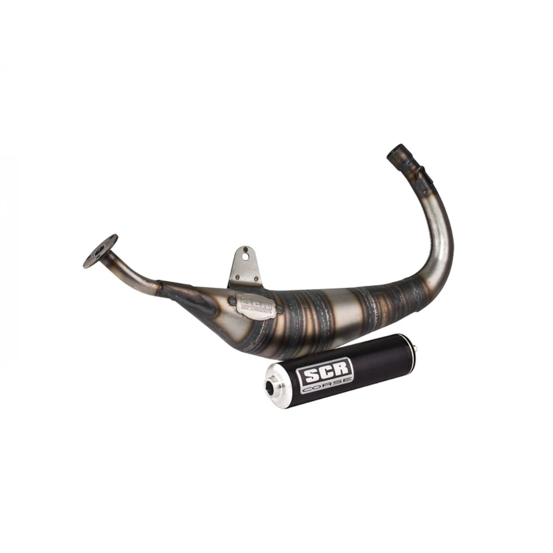 Pot d'échappement SCR Corse 50cc Racing Line Carbone Dessous Derbi Sen ...
